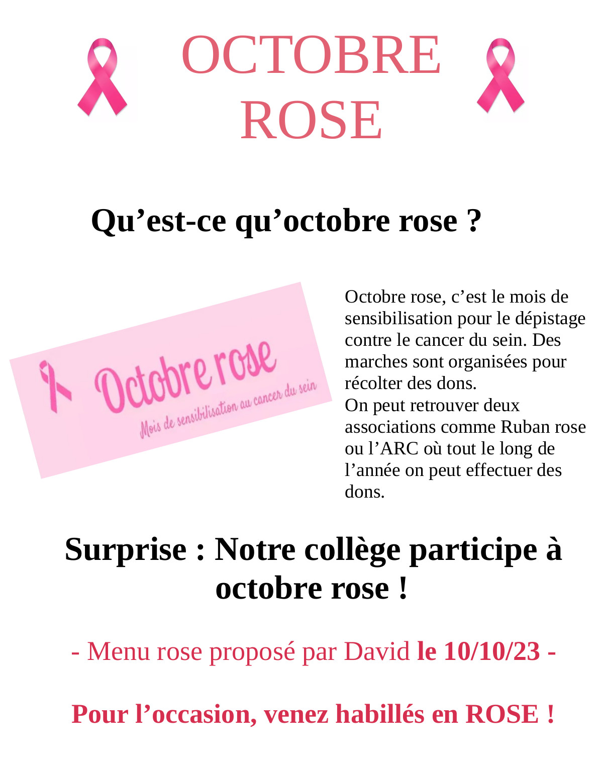 Octobre rose